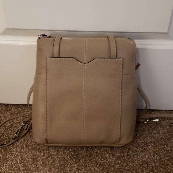 Clarks | Bags | Clarks Tan Backpack Purse | Poshmark
